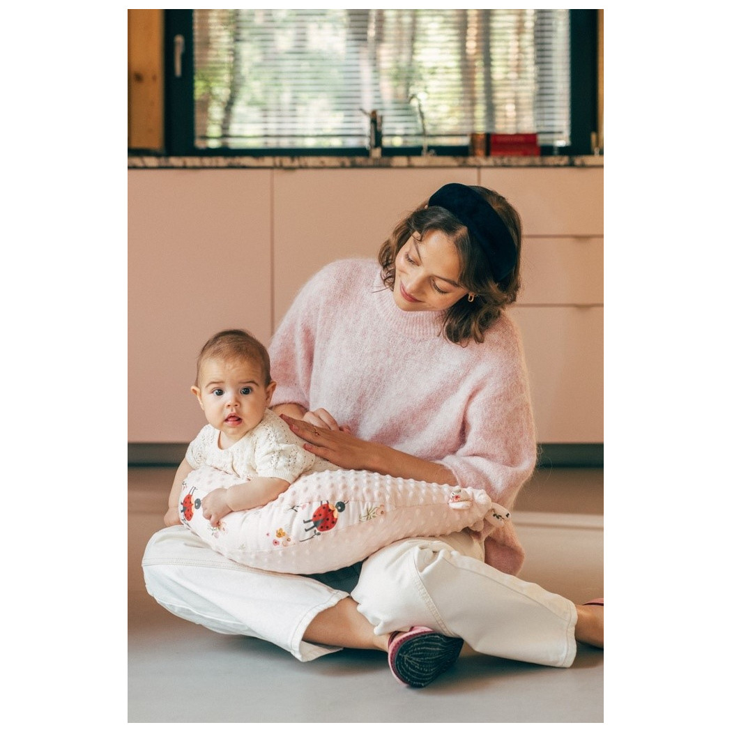 Kura Babci Dany Minky - Heartbeat Pink - Ginger - Poduszka - La Millou